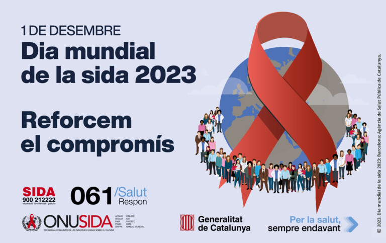 1 de desembre, Dia Mundial de la Sida 2023 - ASPB - Agència de Salut Pública de Barcelona